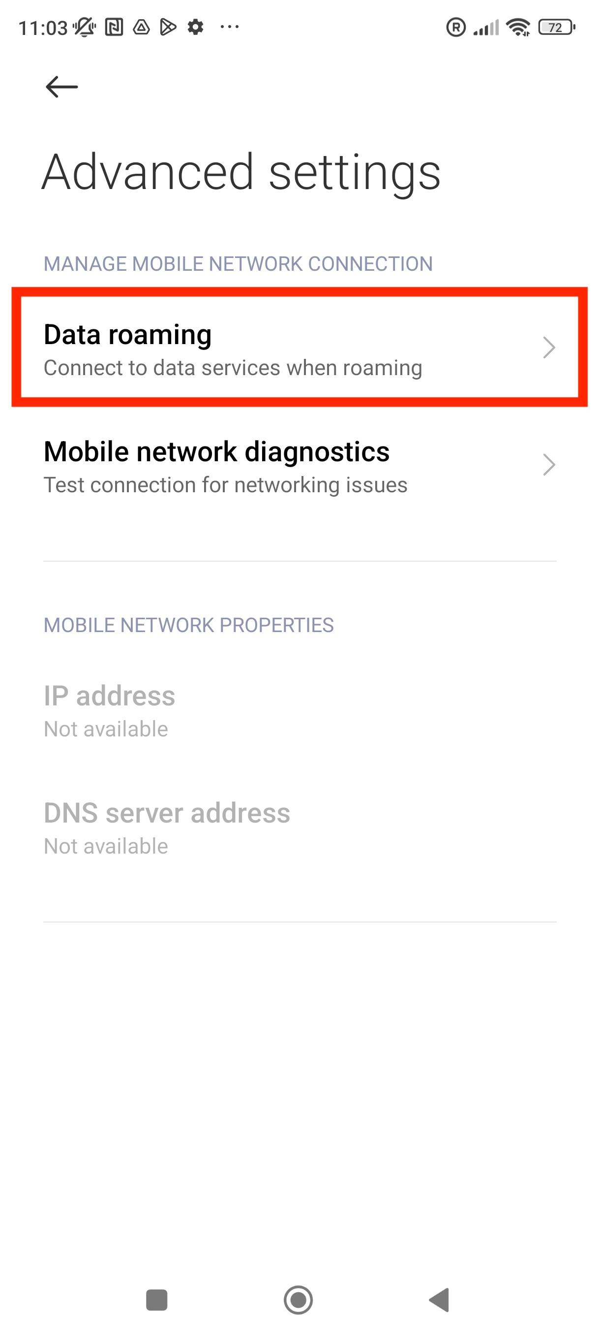 Turning Data Roaming on / off on Xiaomi Devices – eSIMzero Support