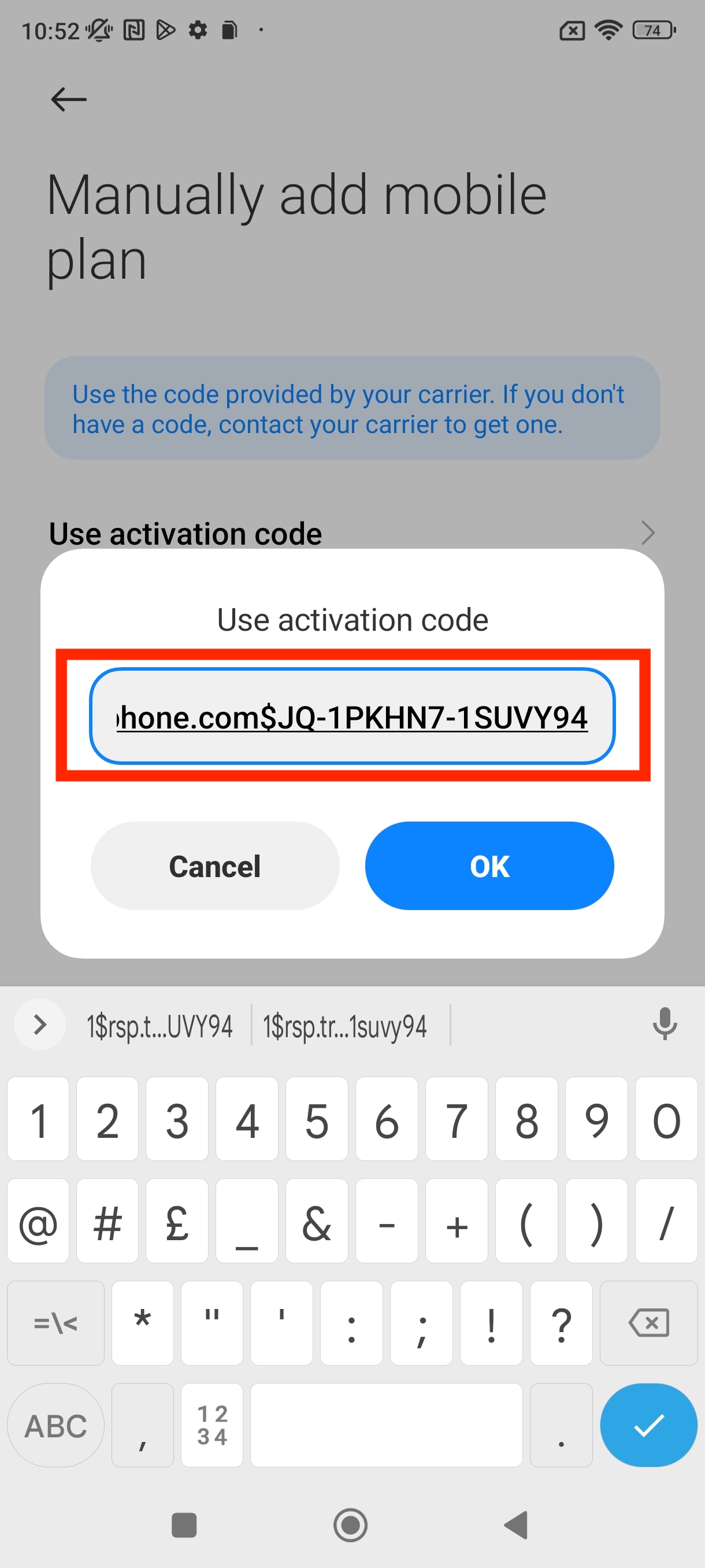 How to install an eSIM Manually on a Xiaomi Device – eSIMzero Support